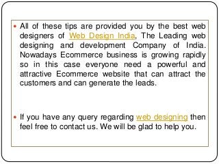 Some Tips to Design a Powerful Ecommerce Website