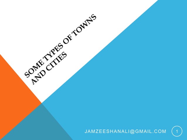 Some types of towns and cities | PPT