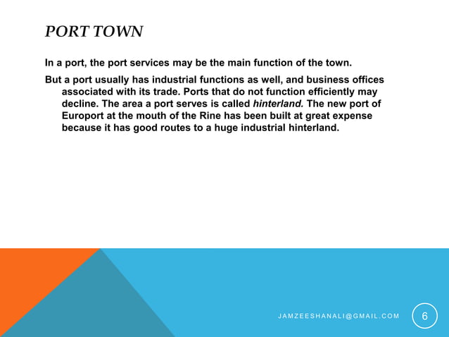 Some types of towns and cities | PPT