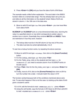 functions_in_microsoft_excel_2003 | PDF