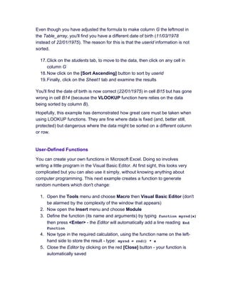 functions_in_microsoft_excel_2003 | PDF