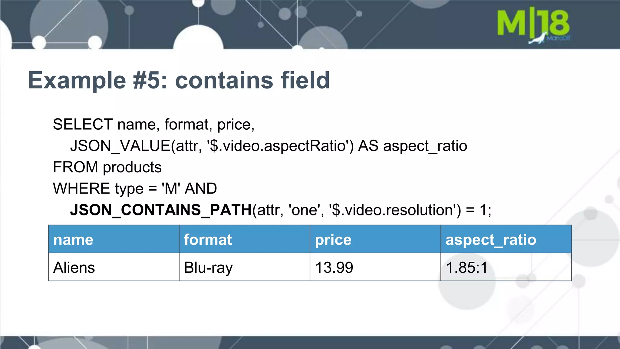 Somewhere between schema and schemaless | PPT