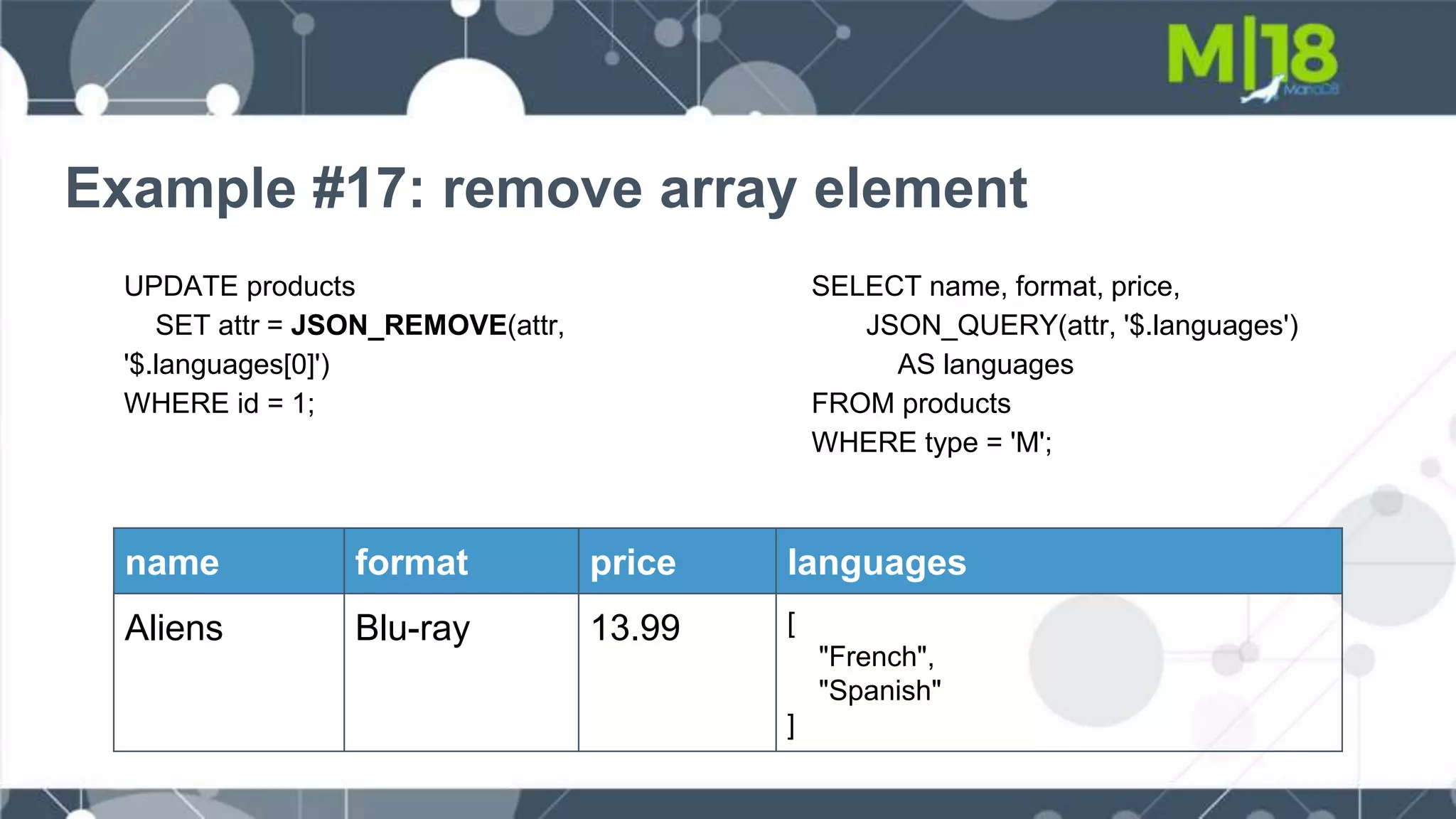 Somewhere between schema and schemaless | PPT