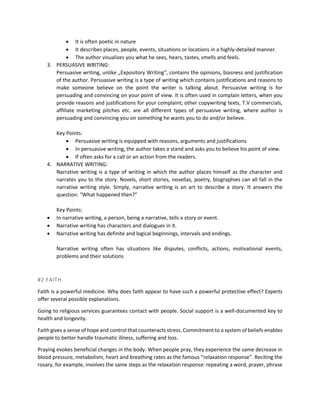 FOUR DIFFERENT TYPES OF WRITING STYLES | PDF