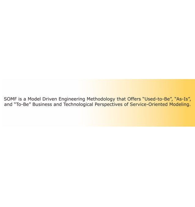 What is SOMF? What is Service-Oriented Modeling? | PDF