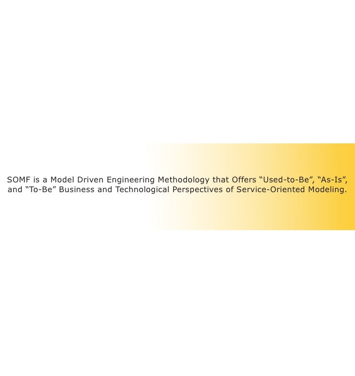 What Is Somf What Is Service Oriented Modeling