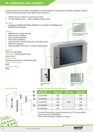 Network and server cabinets, PDU and other 19" accessories | PDF | Home ...