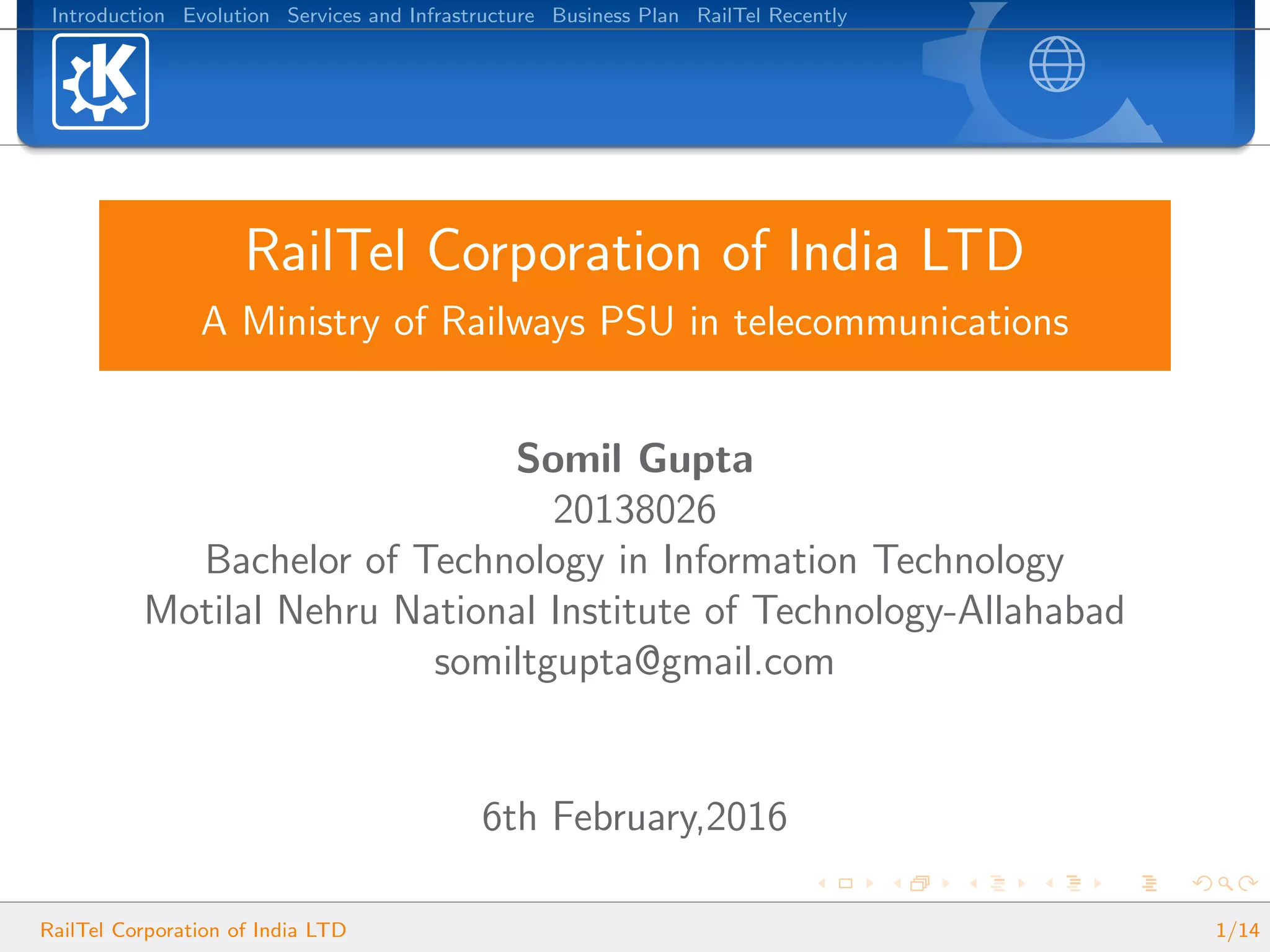 RailTel Corporation of India | PDF