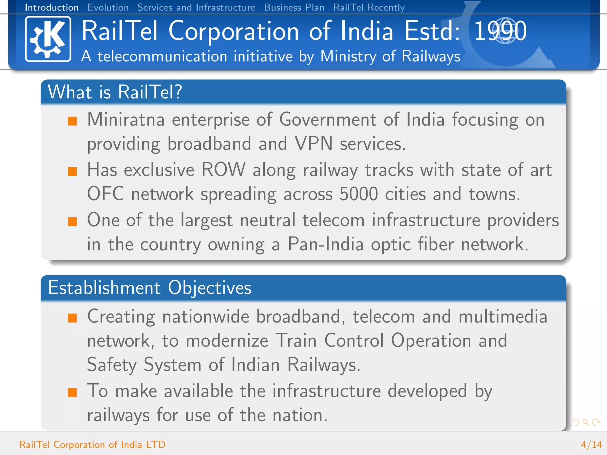 RailTel Corporation of India | PDF