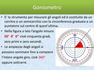 Somma sottrazione -divisione e moltiplicazione di misure angolari | PPT