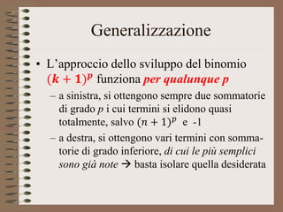 Somme notevoli riguardo ai primi N numeri naturali | PPT