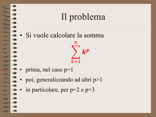Somme notevoli riguardo ai primi N numeri naturali | PPT