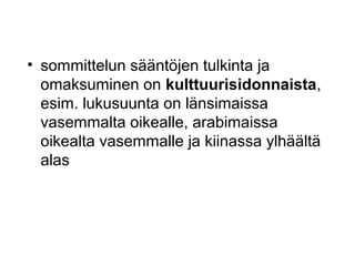 Sommittelu ja tilankuvaus | PPT