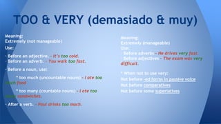 So, More, Too, Very, Enough | PPTX