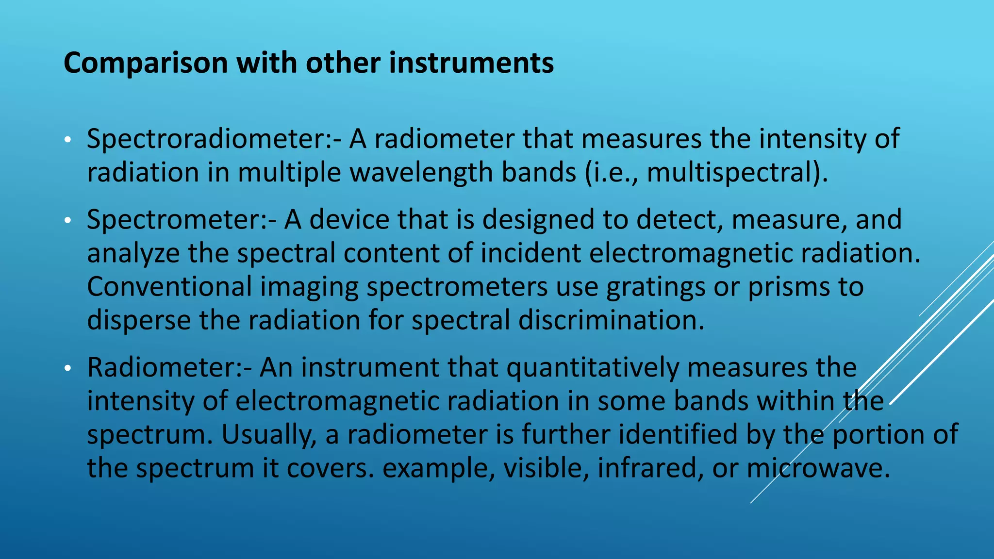 Introduction to spectroradiometer | PDF