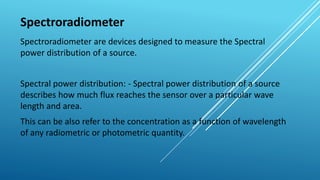 Introduction to spectroradiometer | PDF | Physics | Science