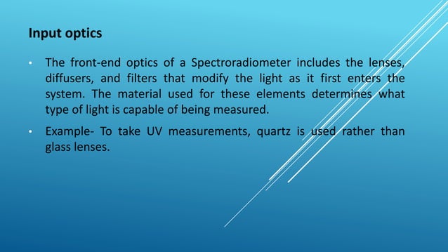 Introduction to spectroradiometer | PDF | Physics | Science