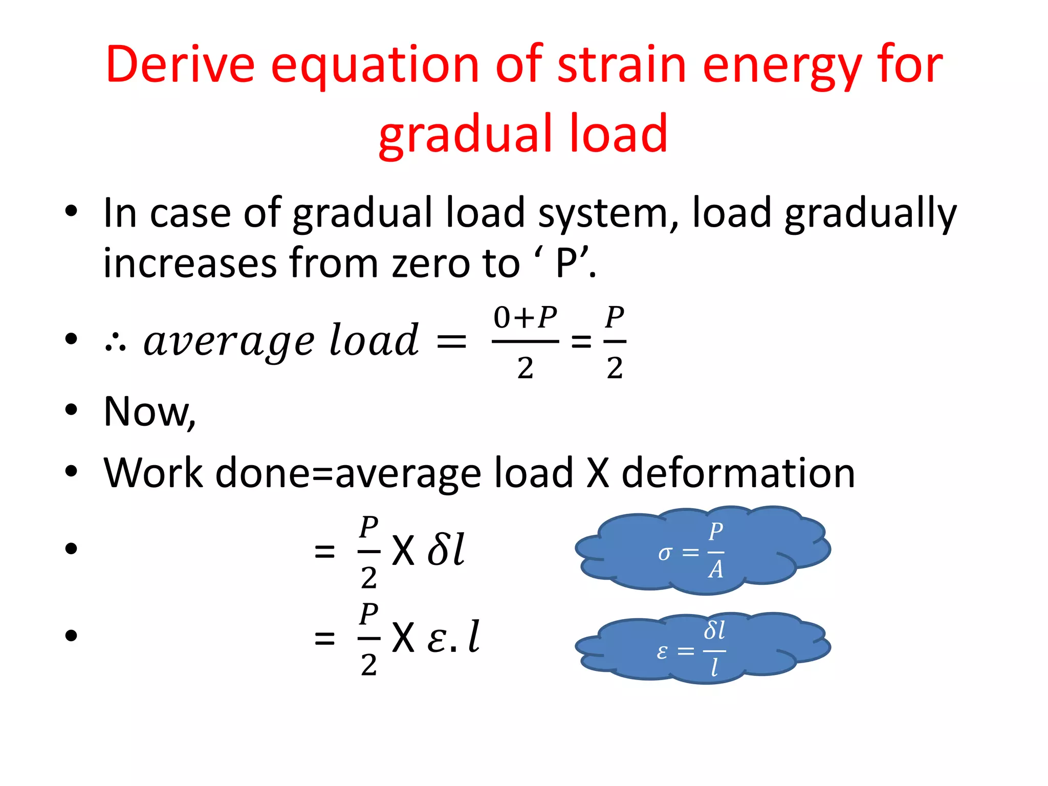 STRAIN ENERGY CONCEPT STRENGTH OF MATERIAL | PPTX
