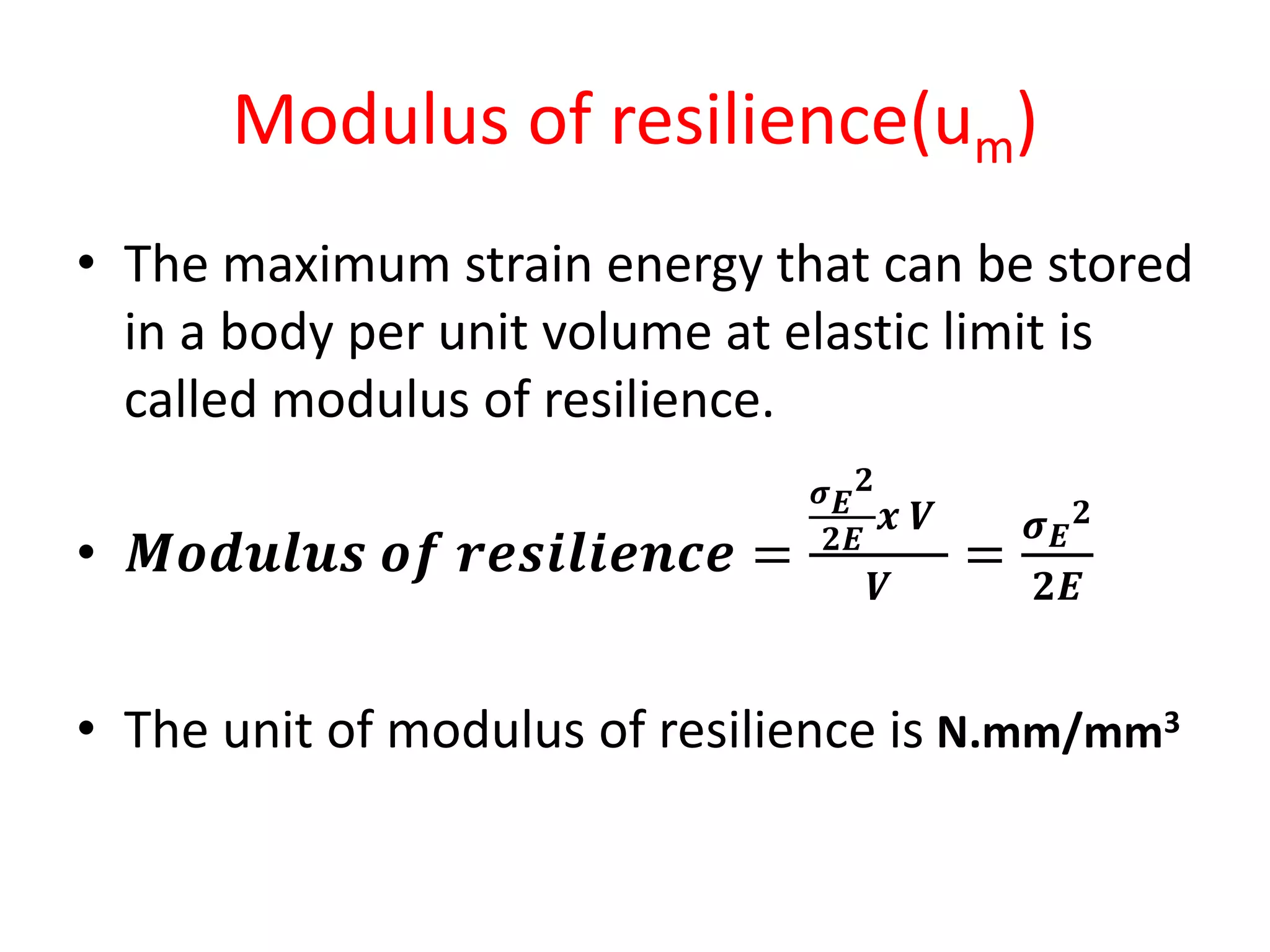 STRAIN ENERGY CONCEPT STRENGTH OF MATERIAL | PPTX