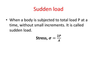 STRAIN ENERGY CONCEPT STRENGTH OF MATERIAL | PPTX