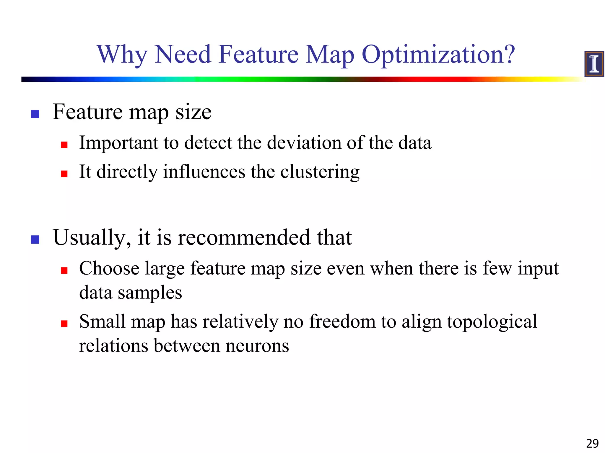 Self Organizing Feature Map(SOM), Topographic Product, Cascade 2 Algorithm | PPT