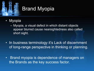branding strategies & brand myopia | PPTX