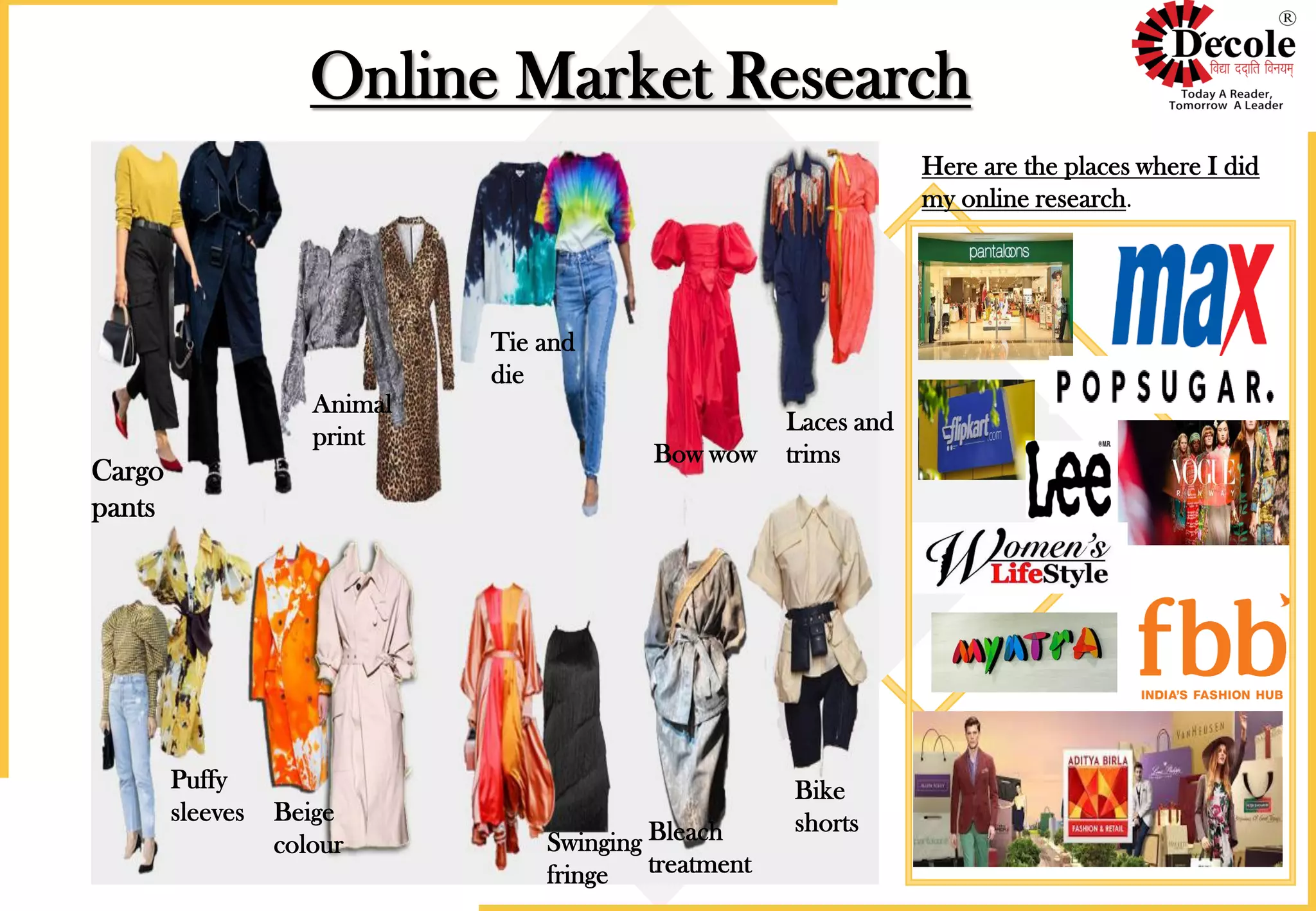 Somya Jain, Diploma Fashion Design Second Year, (How to Design for Fashion Industry Project) | PPT