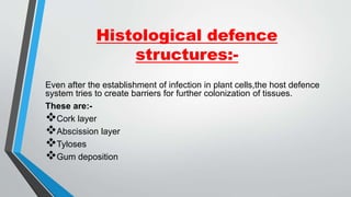 DEFENCE MECHANISM IN PLANTS. | PPTX