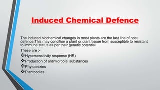 DEFENCE MECHANISM IN PLANTS. | PPTX