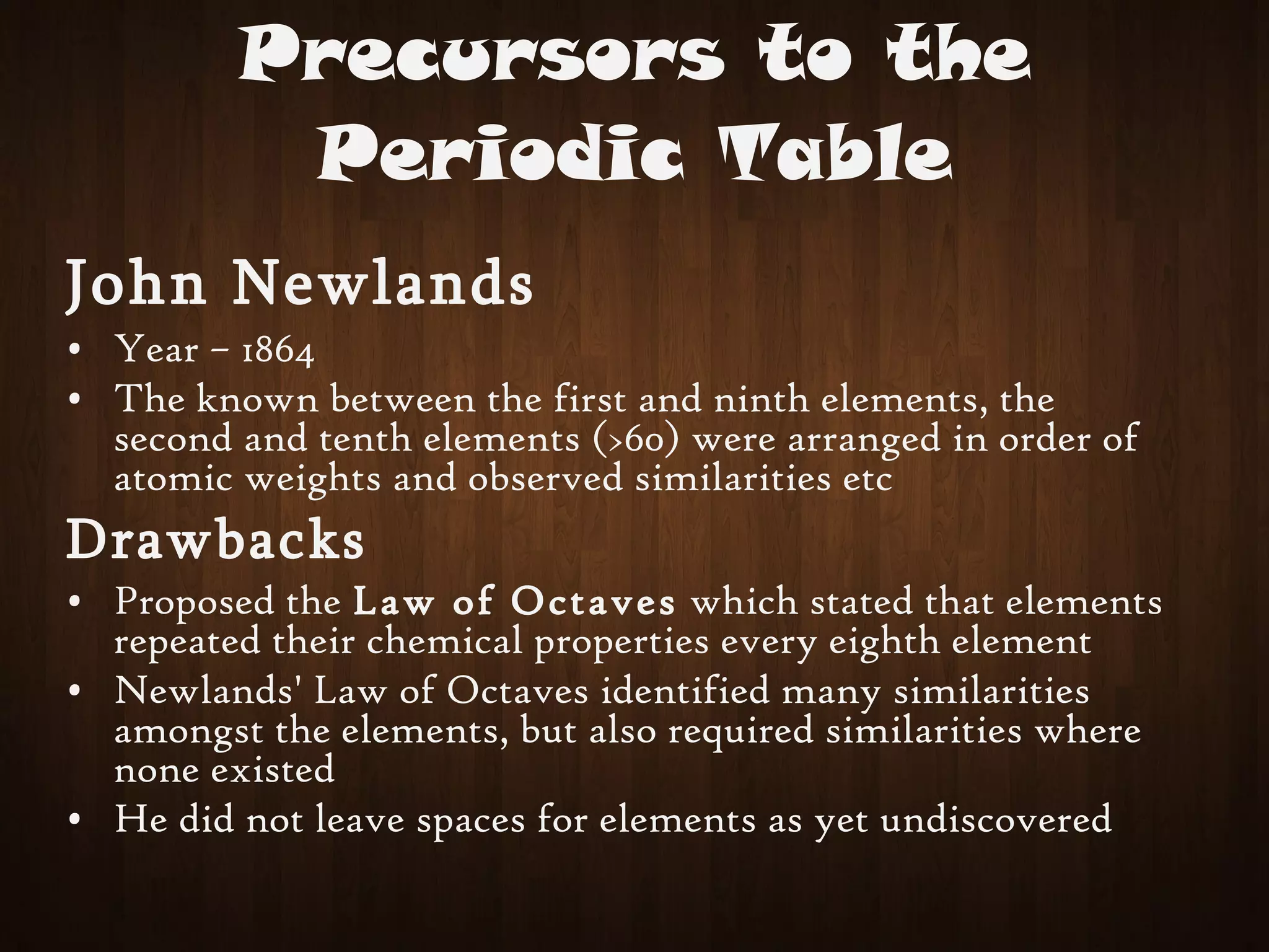 History Of Periodic Table | PPT