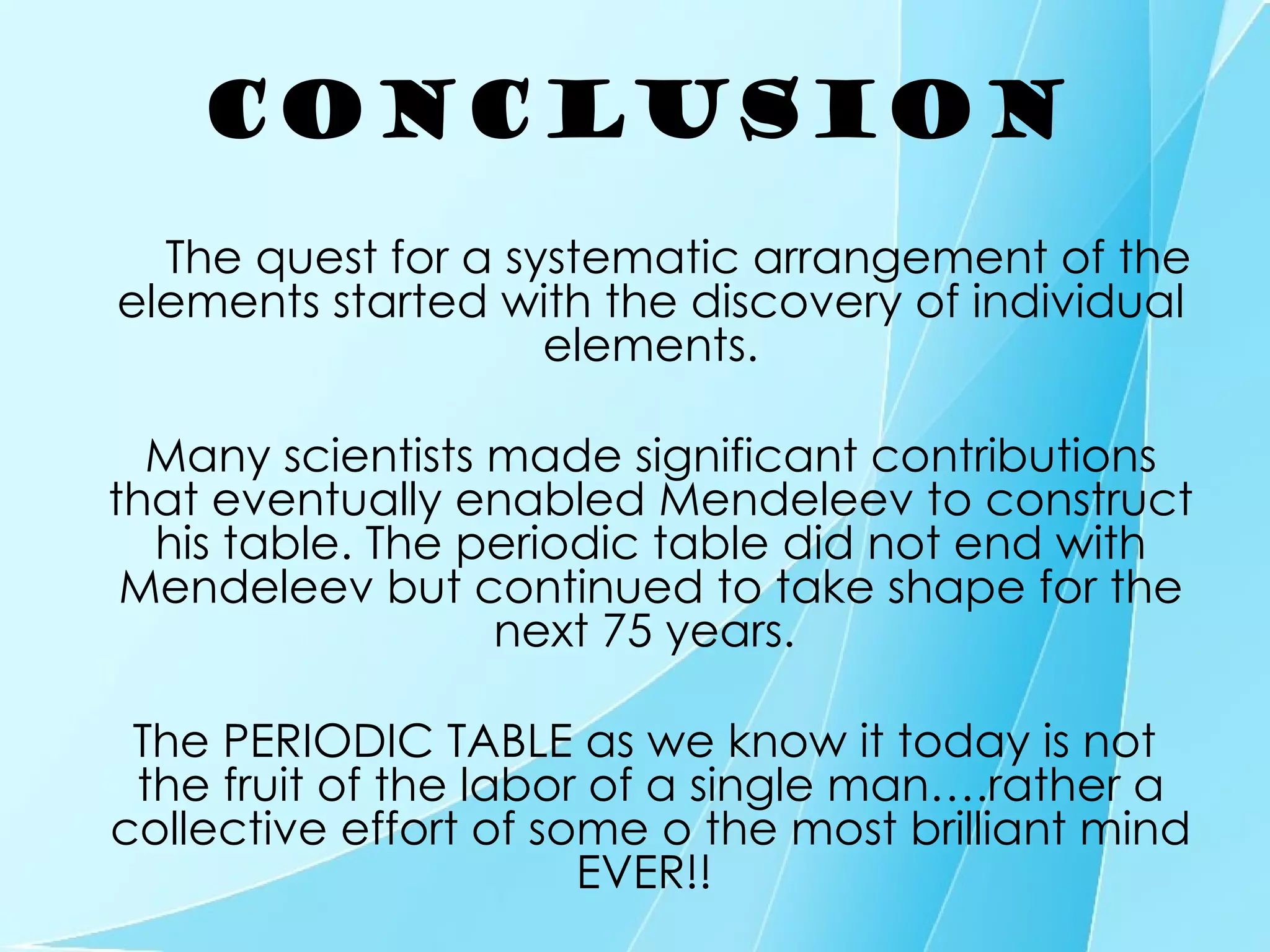 History Of Periodic Table | PPT