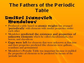 History Of Periodic Table | PPT