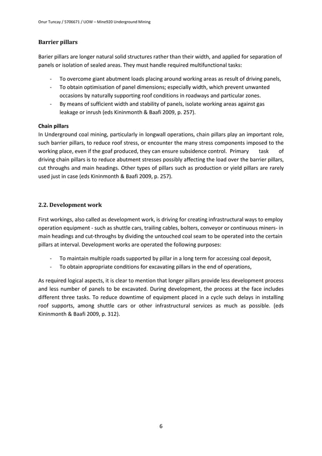 Underground Coal Mining Study | PDF | Geology | Science