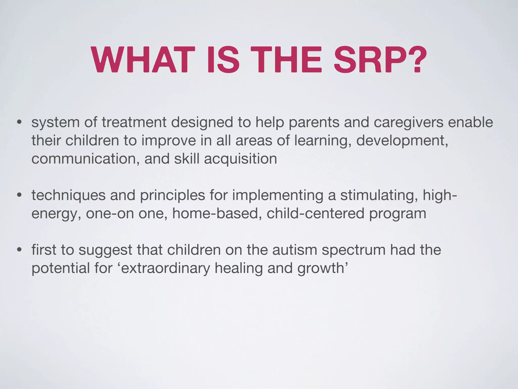 Son-Rise Program | PDF