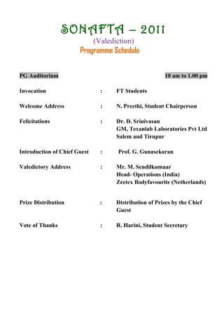 Sonafta valediction 2011 invitation | DOC