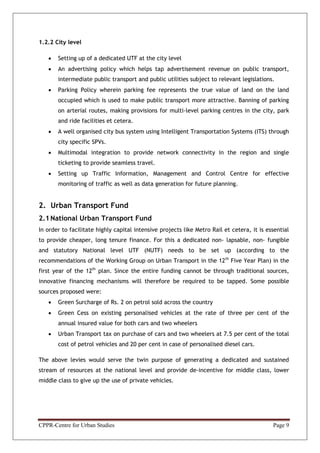 Data Compilation on Urban Metropolitan Transport Authority (UMTA) of ...