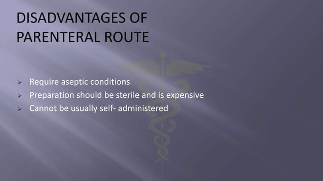 Parental Route of Drug Administration by Sonal Patel | PPT