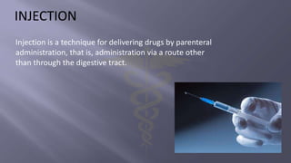 Parental Route of Drug Administration by Sonal Patel | PPT