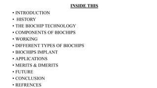 BIOCHIPS(Life On It) | PPT