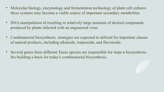 Prospects For Development Of Plant Biotechnology as a Source of ...