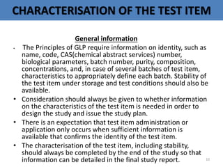 test item characterization of regulatory of toxicological studies | PPTX