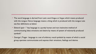 Language across curriculum B.Ed 2 year PPT | PPTX