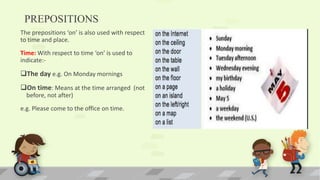 Prepositions | PPTX