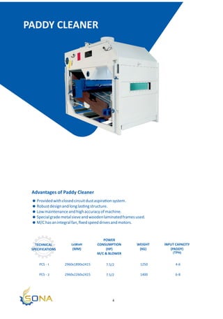 Sona machinery pvt. ltd. new catalogue | PDF