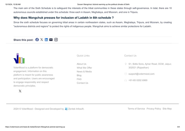 Sonam Wangchuk’s Fast | Sonam Wangchuk activist warming-up | PDF