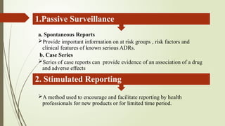 Methods, ADR reporting and Tools used in Pharmacovigilance | PPTX