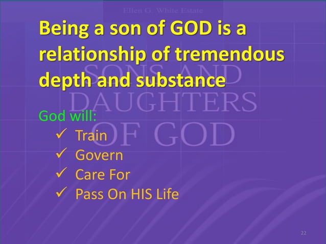 Sons and daughters of God | PPTX