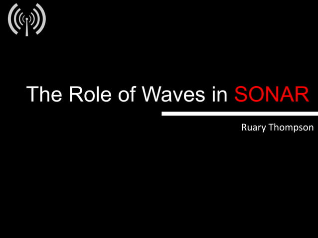 Sonar | PPT