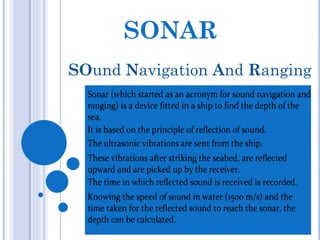 Sonar | PPT