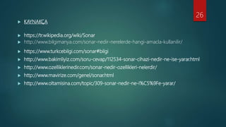 Sonar, Sonar sistemleri. Sonar systems, Pasif Sonar, Aktif Sonar ...